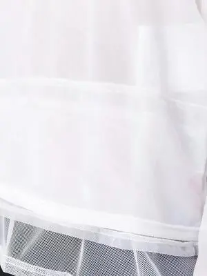 Comme Des Garçons Semi Sheer Long Sleeve T-shirt With Trim
