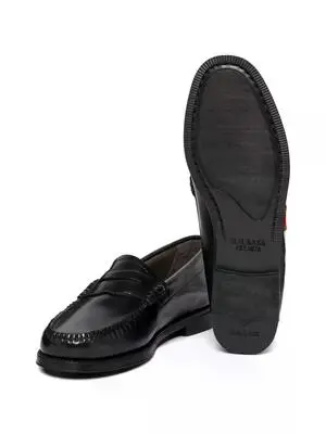 G.H.BASS Penny Loafers With Heart Detail - Black