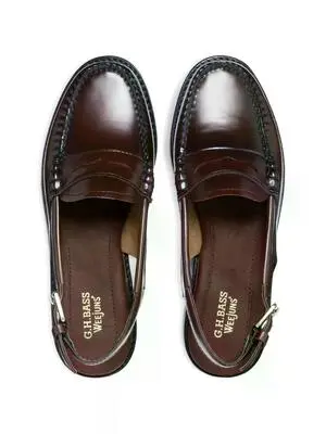 G.H.BASS Weejuns Penny Slingback Loafers
