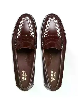 G.H.BASS Weejuns Woven Penny Loafers