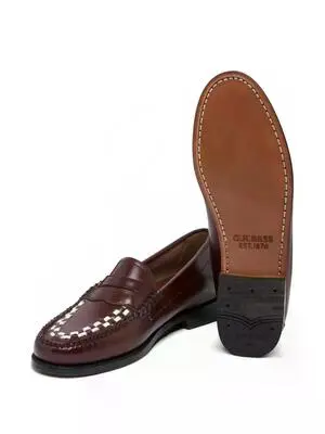 G.H.BASS Weejuns Woven Penny Loafers