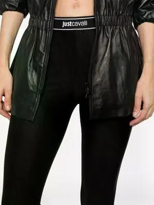 Just Cavalli Logo-waistband Leggings