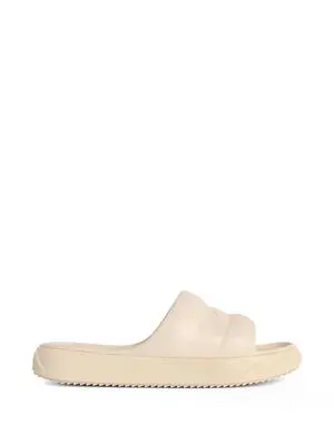 Moncler Altive Embossed-logo Slides - Neutrals
