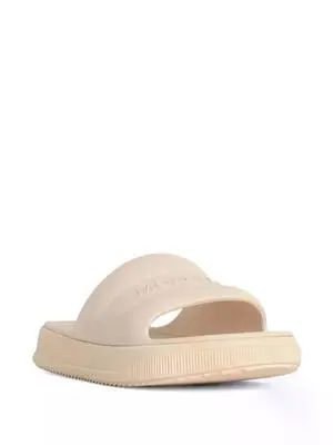Moncler Altive Embossed-logo Slides - Neutrals