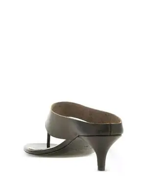 Magda Butrym Curved Stitching Leather Sandals