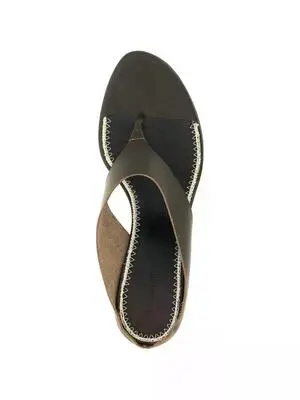 Magda Butrym Curved Stitching Leather Sandals