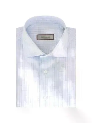 Canali Check Shirt - Blue