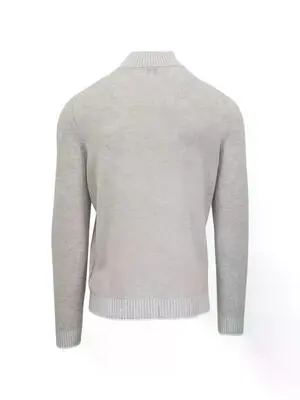 Fedeli Half-zip Cashmere Sweater - Grey