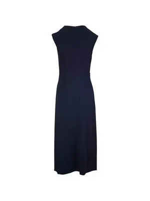 Michael Kors Cowl-neck Cinch Midi Dress
