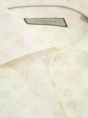 Canali Botanical Print Floral Shirt
