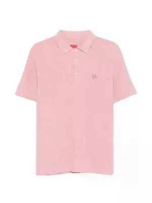 Isaia Short-sleeve Polo Shirt - Pink