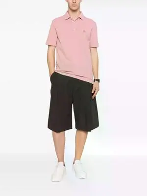 Isaia Short-sleeve Polo Shirt - Pink