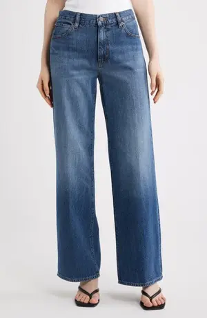 FRAME The Off Duty Stroll Wide Leg Jeans - Garda
