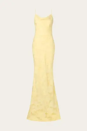 MALINA Sorelle Lace Slip Maxi Dress