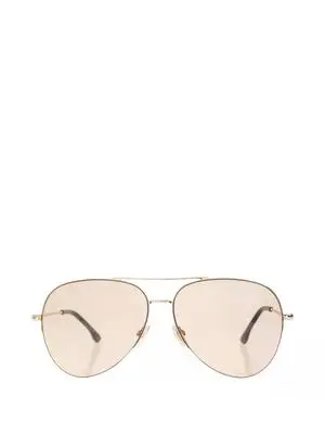 Victoria Beckham Pilot-frame Sunglasses - Gold