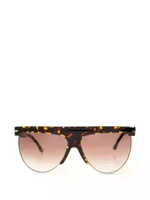 Victoria Beckham Browline-frame Sunglasses - Brown