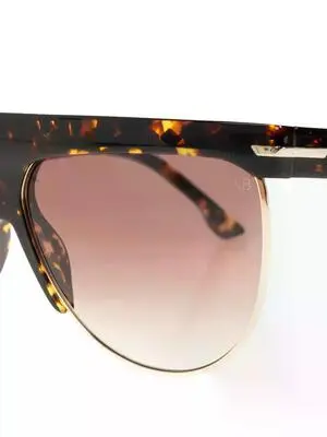 Victoria Beckham Browline-frame Sunglasses - Brown