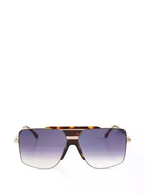 Victoria Beckham Tortoiseshell Geometric Sunglasses - Brown