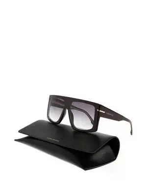Victoria Beckham Rectangle-frame Sunglasses - Brown