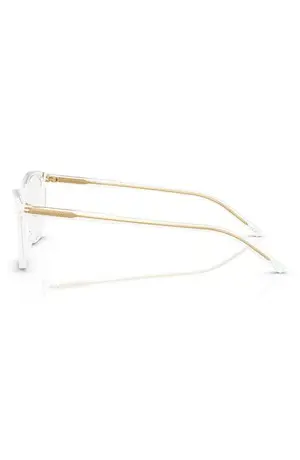 Dolce & Gabbana 54mm Rectangular Optical Glasses - Crystal/demo Lens