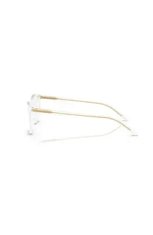 Dolce & Gabbana 54mm Rectangle Eyeglasses - Transparent