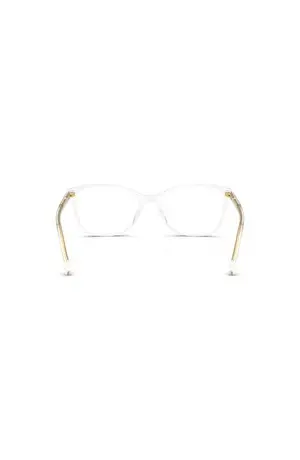 Dolce & Gabbana 54mm Rectangle Eyeglasses - Transparent