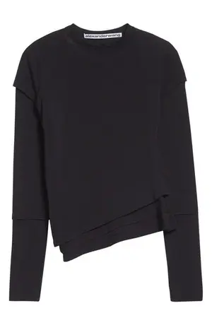 Alexander Wang Long Sleeve Layered T-shirt - Black