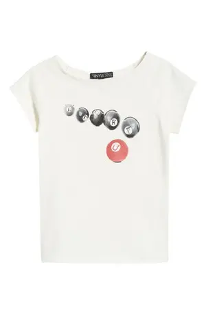 VINYL ICONS Lucky U Graphic Baby Tee - Marshmallow