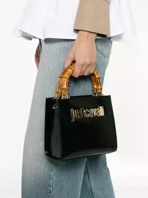Just Cavalli Logo-detail Tote - Black