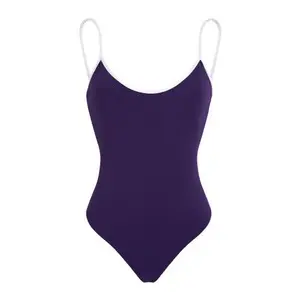 Vilebrequin Low-back One-piece Swimsuit Solid - Violet