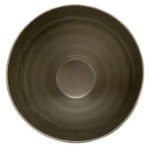 STORIED HOME Various Round Metal Planters With Distressed Finish, Pewter
