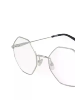 Chloé Geometric Frame Glasses - Silver