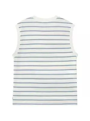 CHOCOOLATE Striped Sleeveless Top - Neutrals