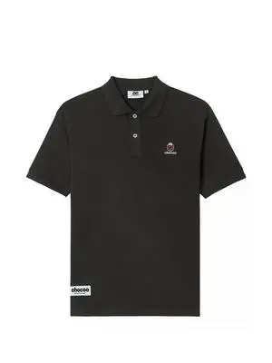 CHOCOOLATE Logo-embroidered Cotton Polo Shirt - Black