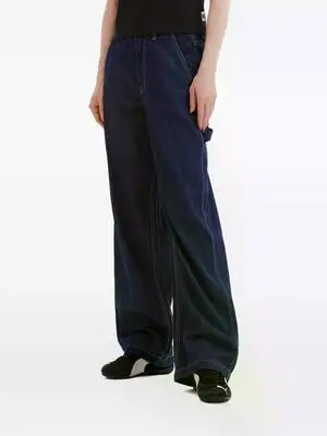 CHOCOOLATE Wide-leg Cotton Jeans - Blue
