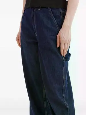 CHOCOOLATE Wide-leg Cotton Jeans - Blue