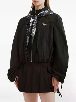 MUSIUM DIV. Ruched-sleeve Hooded Jacket