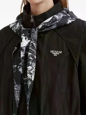 MUSIUM DIV. Ruched-sleeve Hooded Jacket