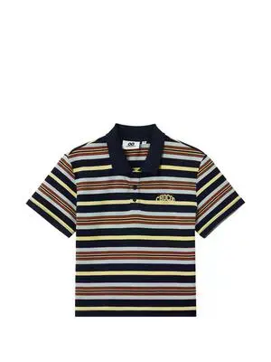 CHOCOOLATE Striped Polo Top