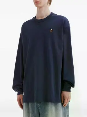 CHOCOOLATE Long-sleeved Crew-neck T-shirt - Blue