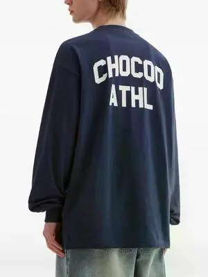 CHOCOOLATE Long-sleeved Crew-neck T-shirt - Blue