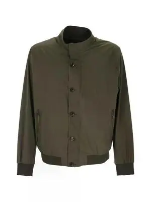 ON THE BUND Button-front Bomber Jacket