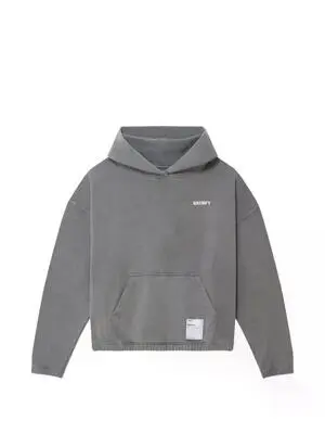Satisfy Logo-print Hoodie - Grey