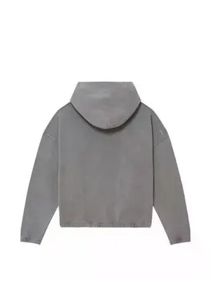 Satisfy Logo-print Hoodie - Grey