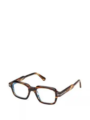 TOM FORD Square Frame Eyeglasses - Brown