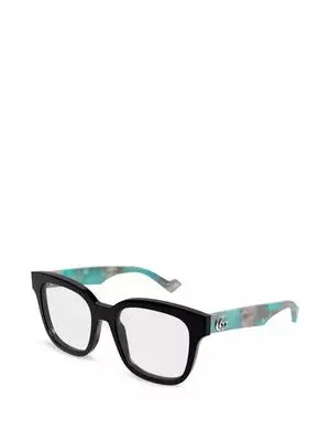 Gucci Logo Square-frame Eyeglasses - Black
