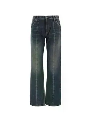 Versace Contrast Stitching Jeans For Women