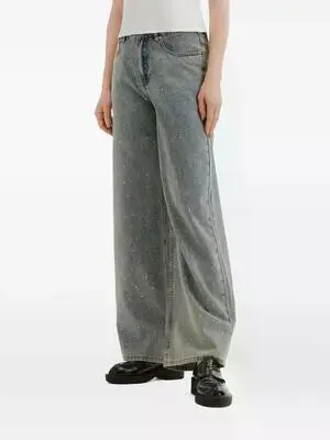 B+AB Embellished Wide Leg Jeans
