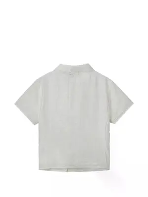 TOUT A COUP Asymmetric Crinkled-effect Shirt - White