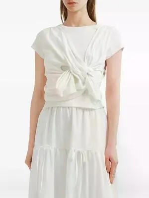 TOUT A COUP Knot Twisted T-shirt